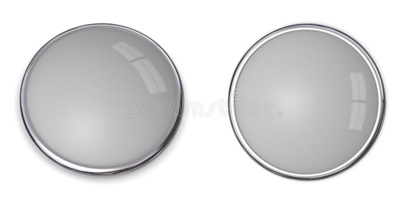3D Button Solid Grey - 20 stock illustration. Illustration of circle ...