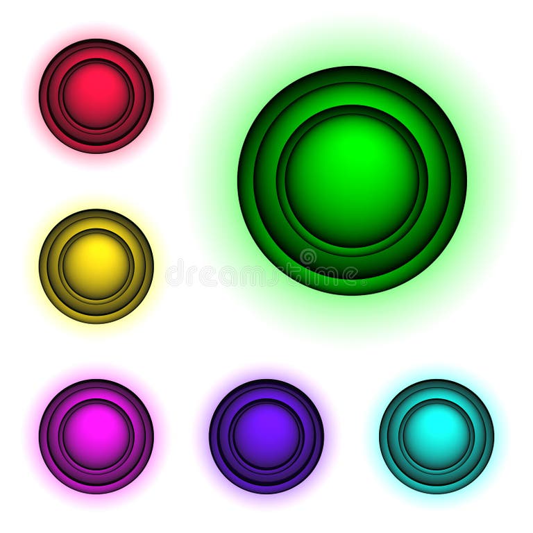 3d Circle Buttons Stock Illustrations – 6,968 3d Circle Buttons Stock ...