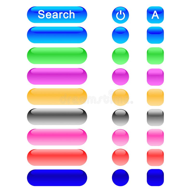 3d Buttons stock illustration. Illustration of color - 14513581