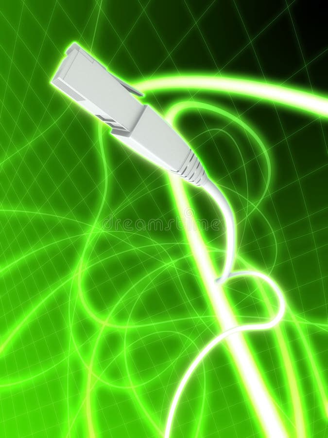 3d network cable stock illustration. Illustration of rendering - 4501442