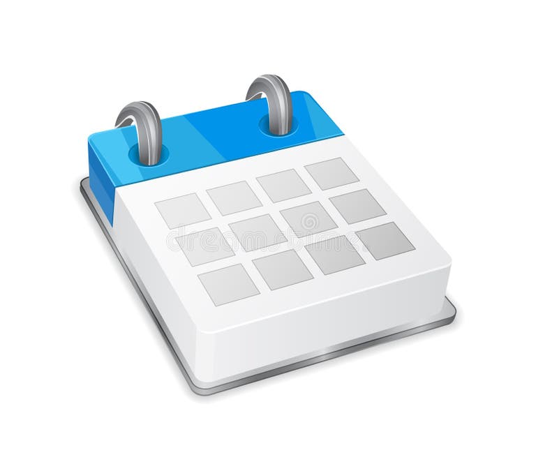 3d calendar icon stock vector. Illustration of computer - 18244214