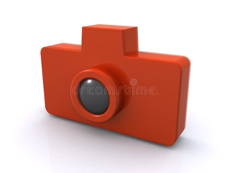 3d camera icon stock photo. Image of isolated, electronic - 28513828