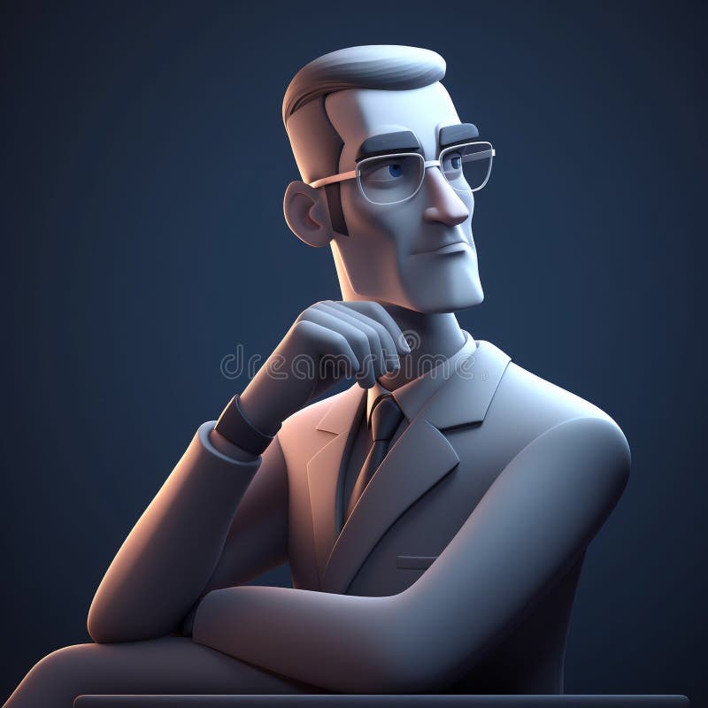 Thinking Bubble 3d Man Stock Illustrations – 176 Thinking Bubble 3d Man ...