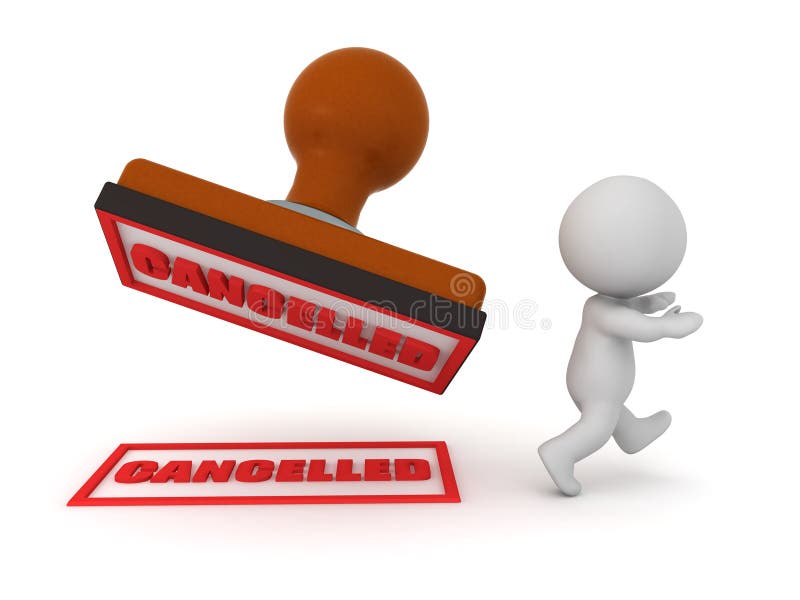 Cancel Character Stock Illustrations – 1,042 Cancel Character Stock ...