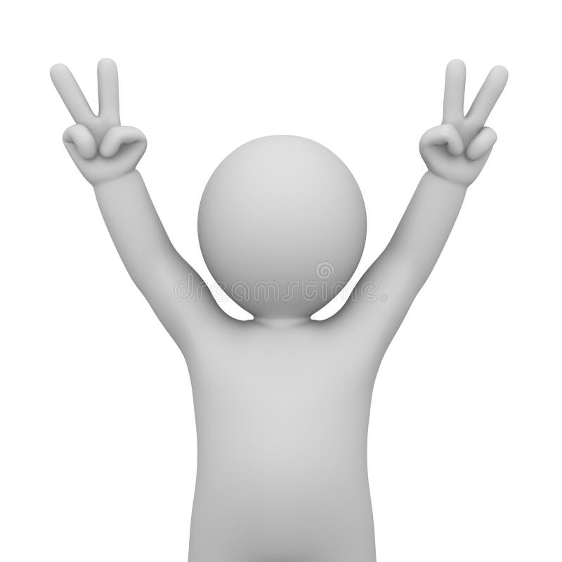 Simple Business People - Victory Stock Vector - Illustration of goal ...