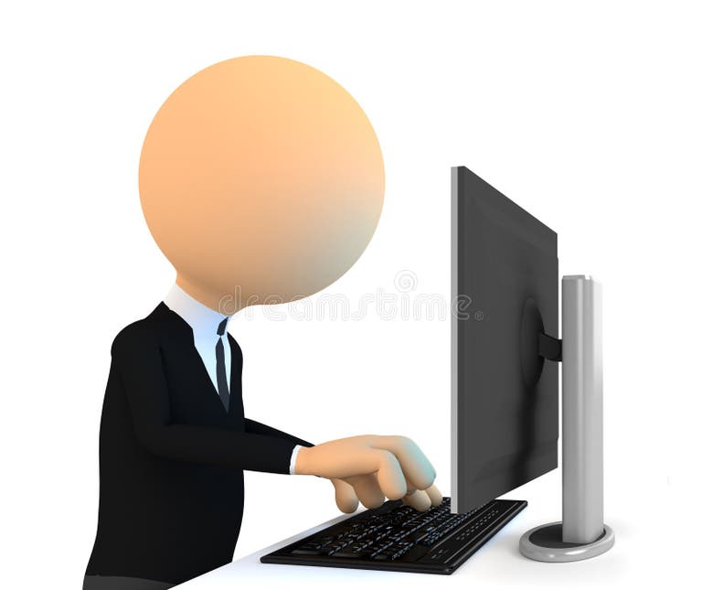 3d Character Working Computer Stock Illustrations – 4,122 3d Character ...