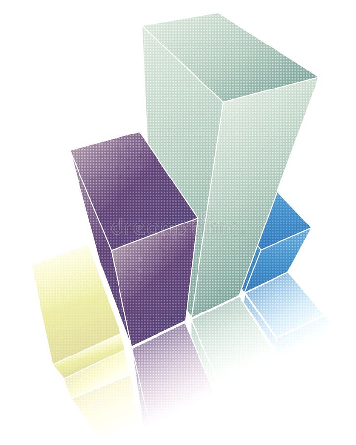 3D charts stock illustration. Illustration of financial - 25650547