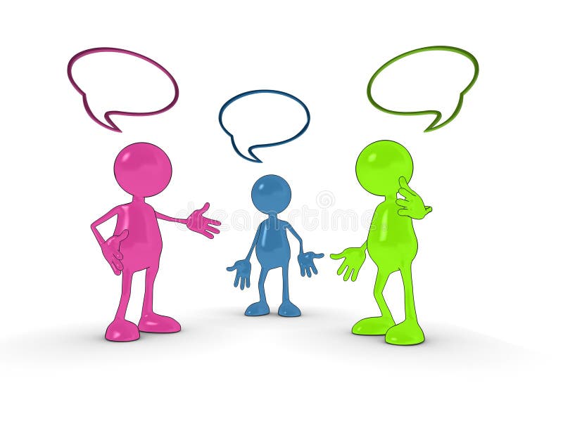 Cartoon chat stock illustration. Illustration of concept - 10067849