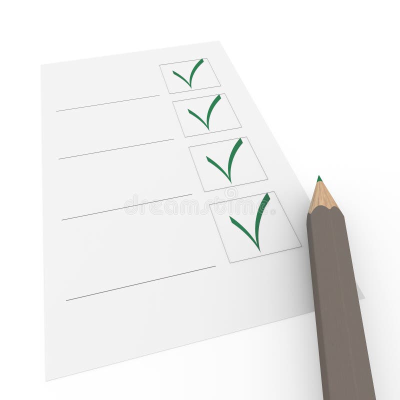 3d gray check box green stock illustration. Illustration of school ...