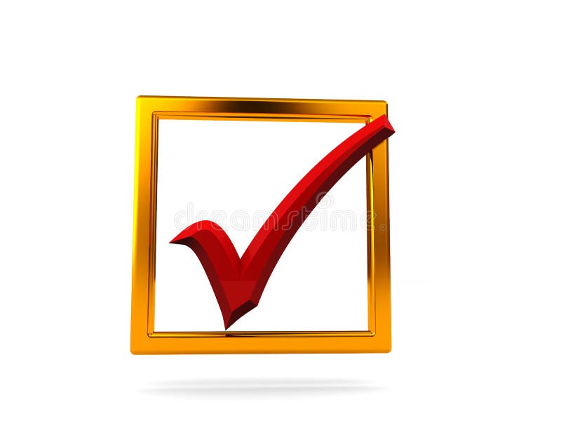 3d checkbox stock illustration. Illustration of checklist - 8926896