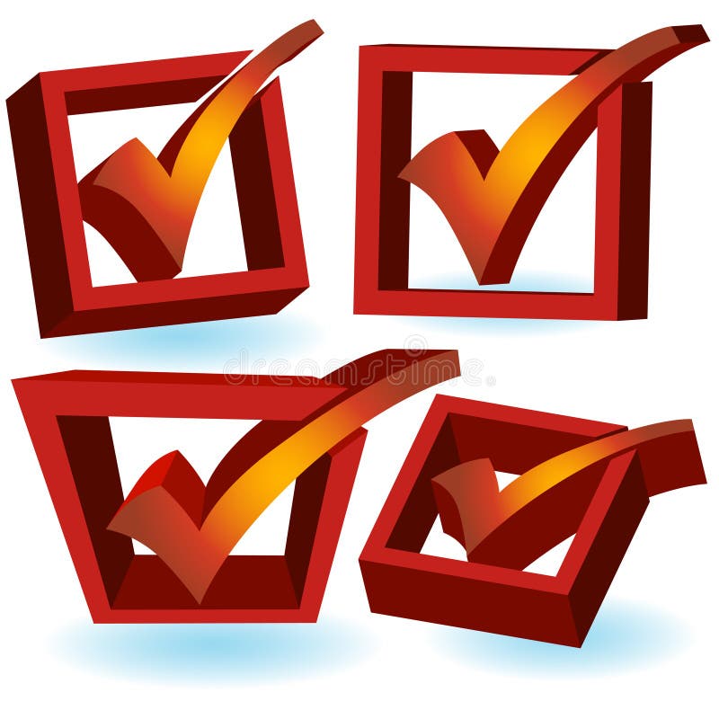 3d Checkmark stock illustration. Illustration of score - 5827192