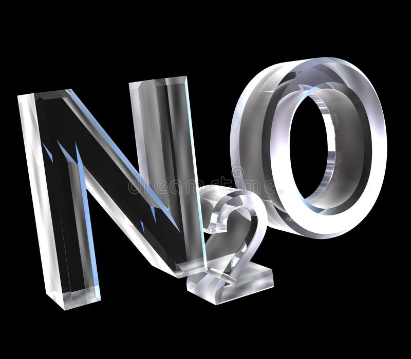 Stikstofoxide, "lachgas", N2O-molecuul Het Wordt Gebruikt Als Een ...