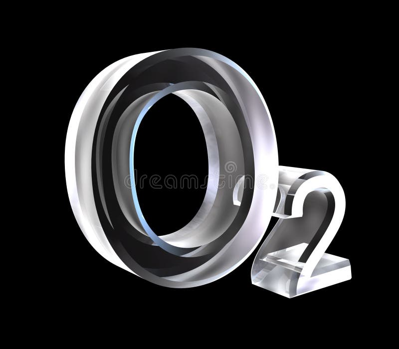 3D-schemische Formules in Een Glas Stikstof Stock Illustratie ...