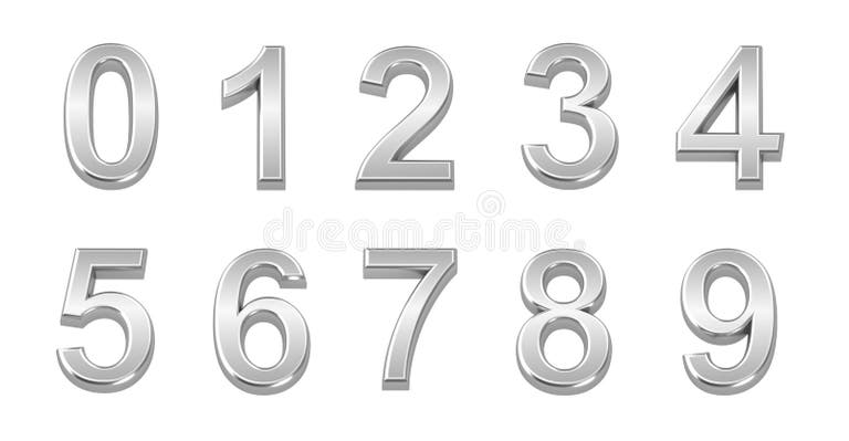 Chrome Numbers Stock Illustrations – 4,779 Chrome Numbers Stock ...