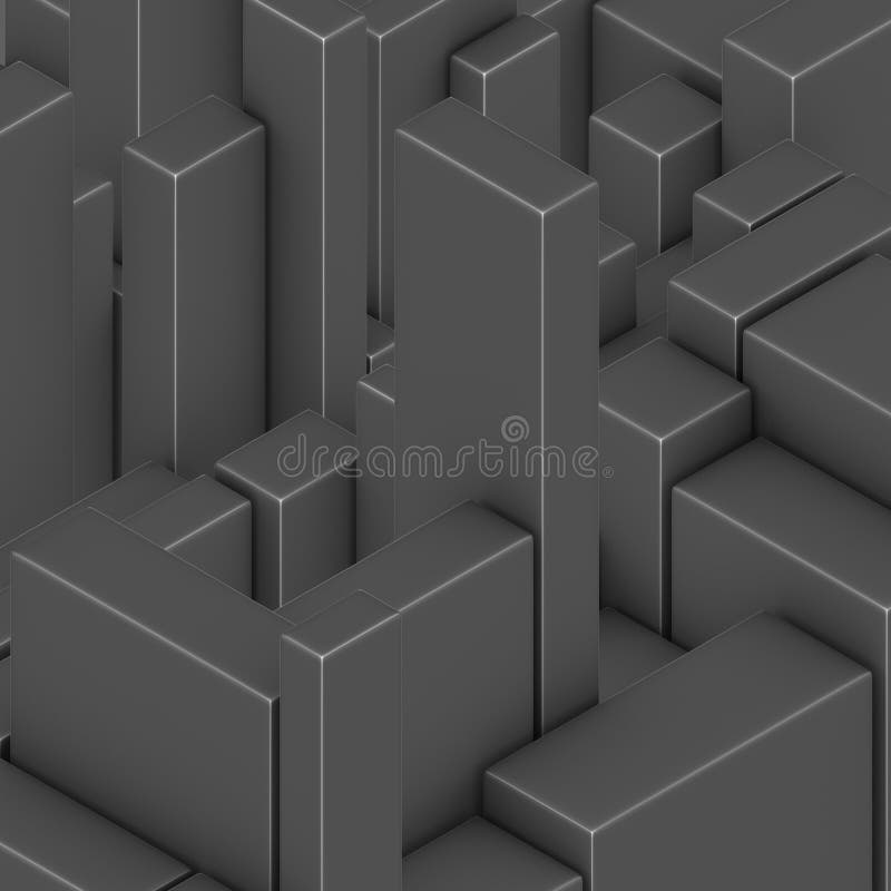 3d Chrome Silver Black Gray Abstract Backdrop Stock Illustration ...