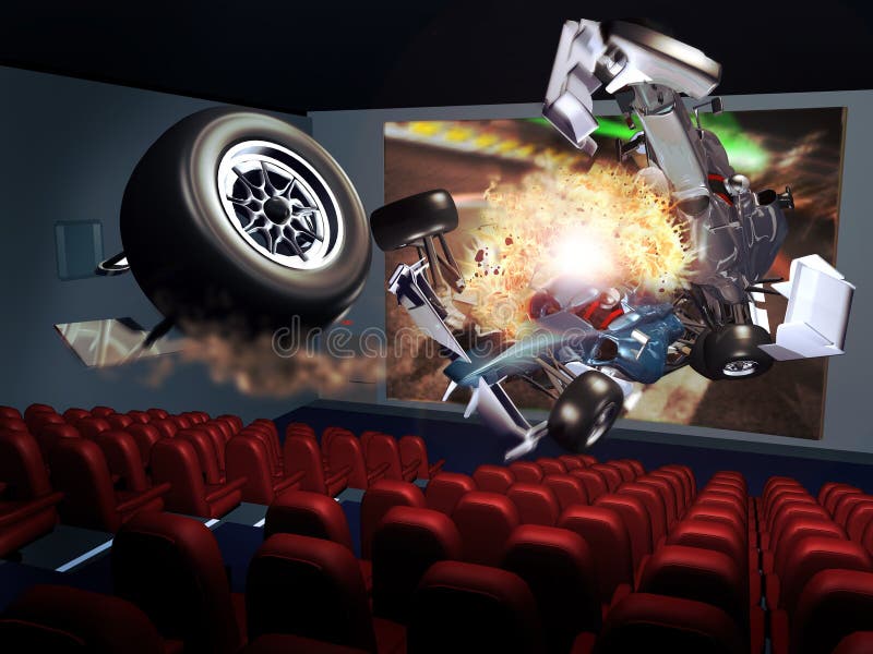 3D Cinema stock illustration. Illustration of glasses - 15318377