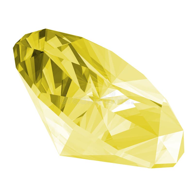 Isolated Citrine Jewel stock image. Image of citrine, accessory - 5125581
