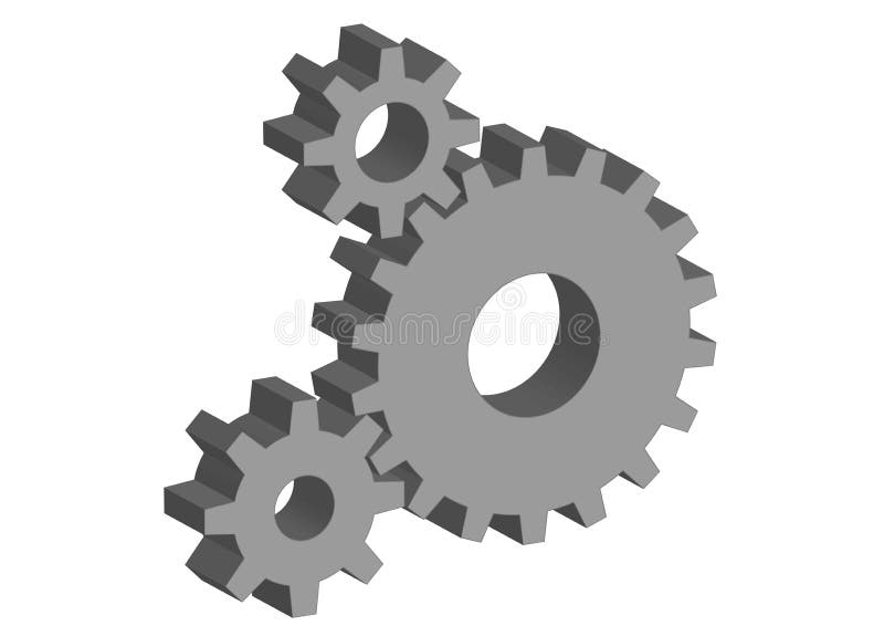 3D Cogs stock illustration. Illustration of configuration - 4769209