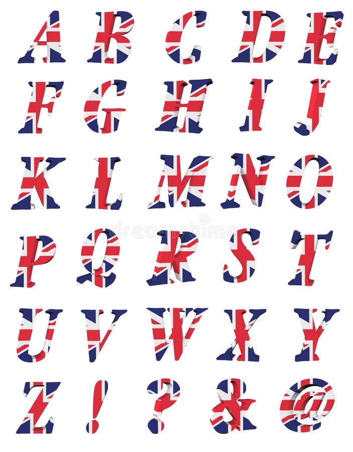 British Flag Letters Stock Illustrations – 169 British Flag Letters ...