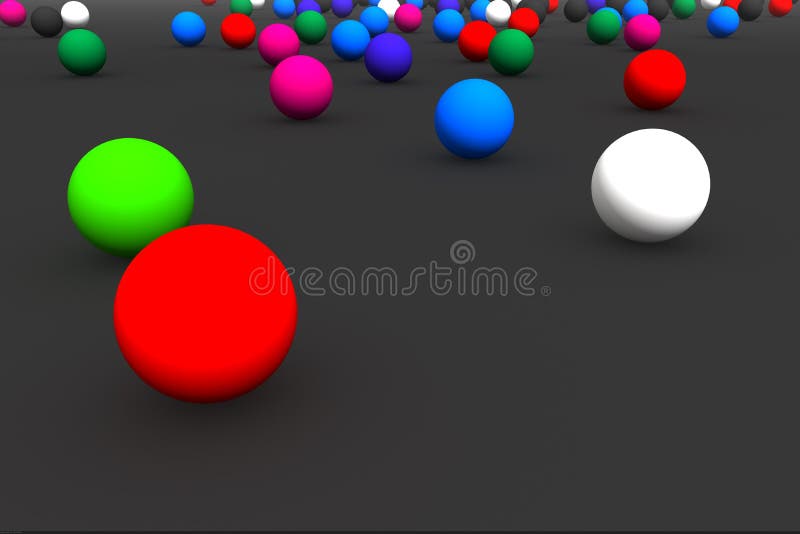 3D Colored Balls Against Gray Background Picture. Image: 4601966