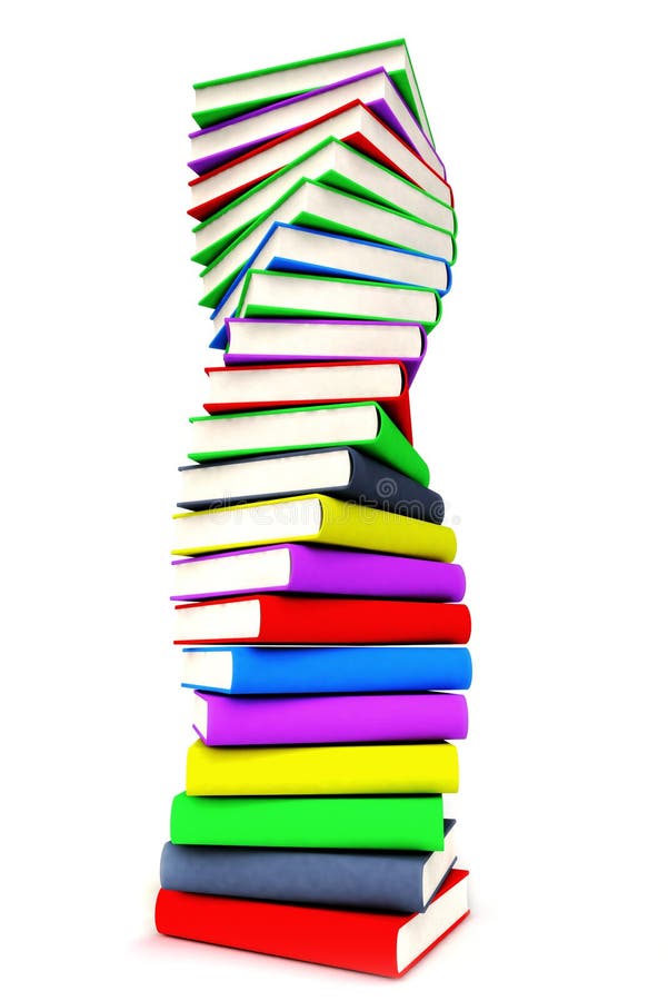 Colored books stock photo. Image of books, school, learn - 3444442