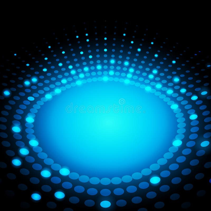 3D Perspective Colorful Dots Abstract Vector Stock Vector ...