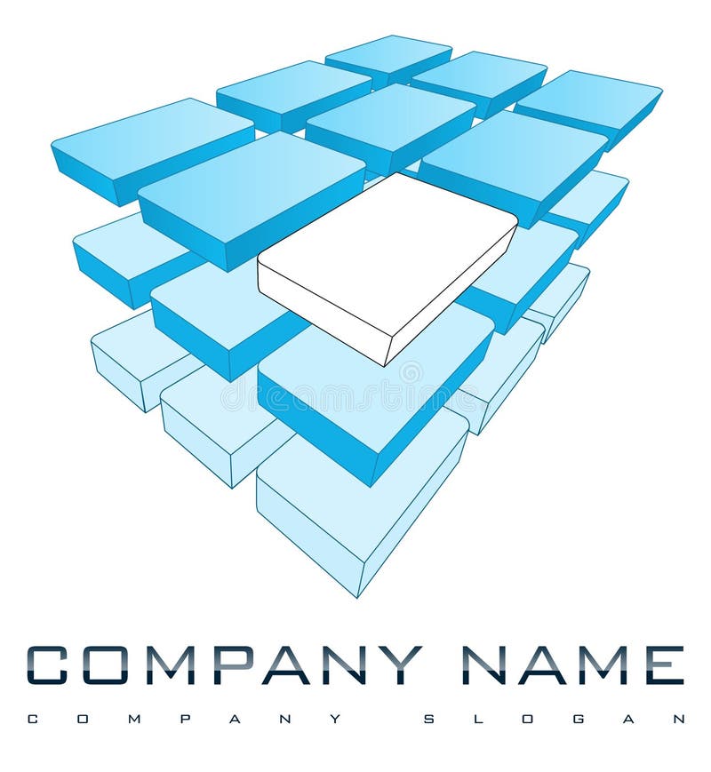 3D Company Logo stock illustration. Illustration of affair - 8730085