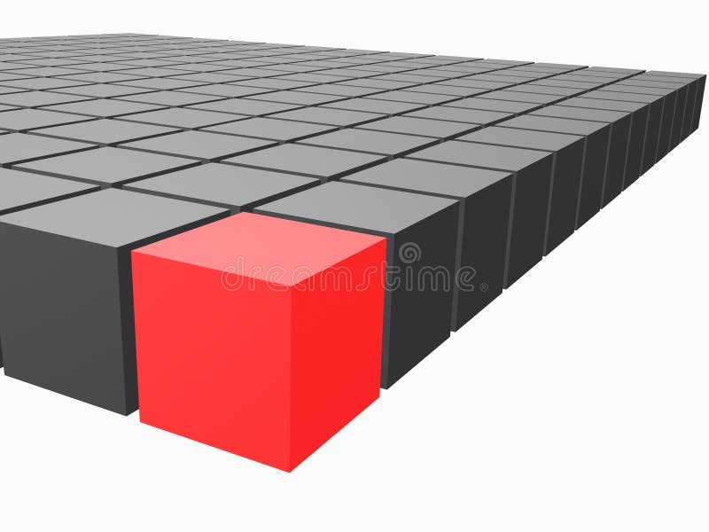 3d composition of cubes stock illustration. Illustration of blocks ...