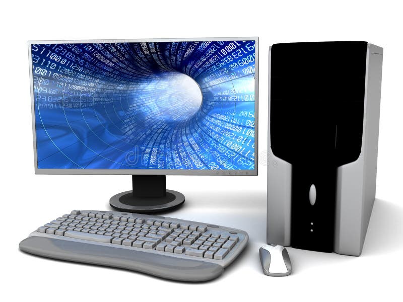 3d computer stock illustration. Illustration of hosting - 7309805