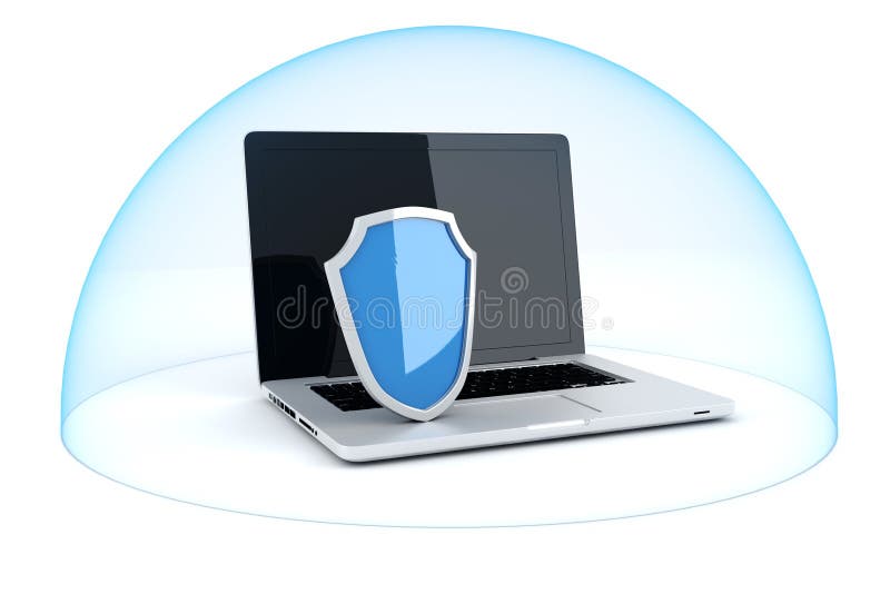Computer Information Security Stock Illustration - Illustration of ...