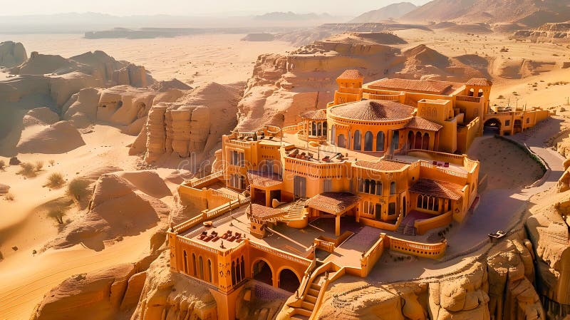 3D Concept Desert Palace in Sci-Fi Style with Dome Details Illustration Stock - Illustration du ...