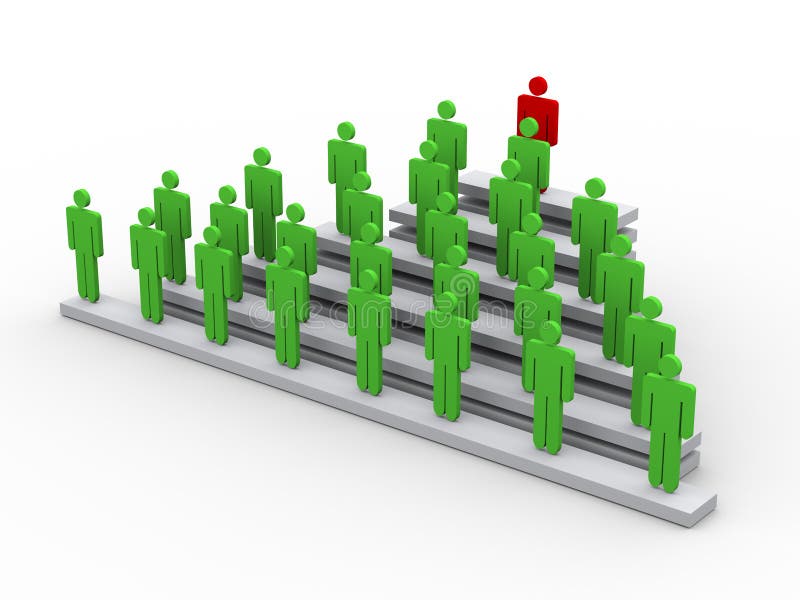 Leader vs follower concept stock illustration. Illustration of word ...