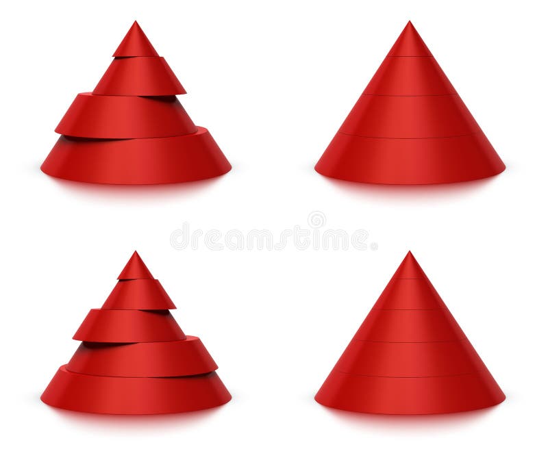 Blank Pyramid 4 Levels Stack Stock Illustrations – 4 Blank Pyramid 4 ...