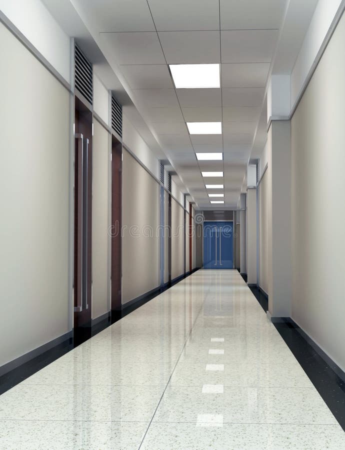3d corridor stock illustration. Illustration of entrance - 13762829