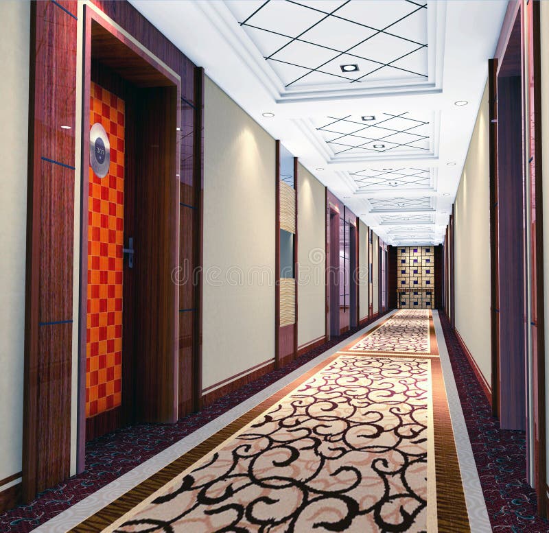 3d corridor stock illustration. Illustration of corridor - 14081329