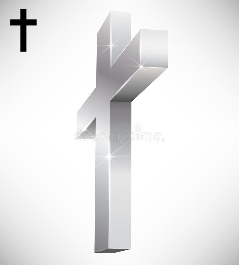 3d cross stock vector. Illustration of care, jesus, crucifix - 20975455
