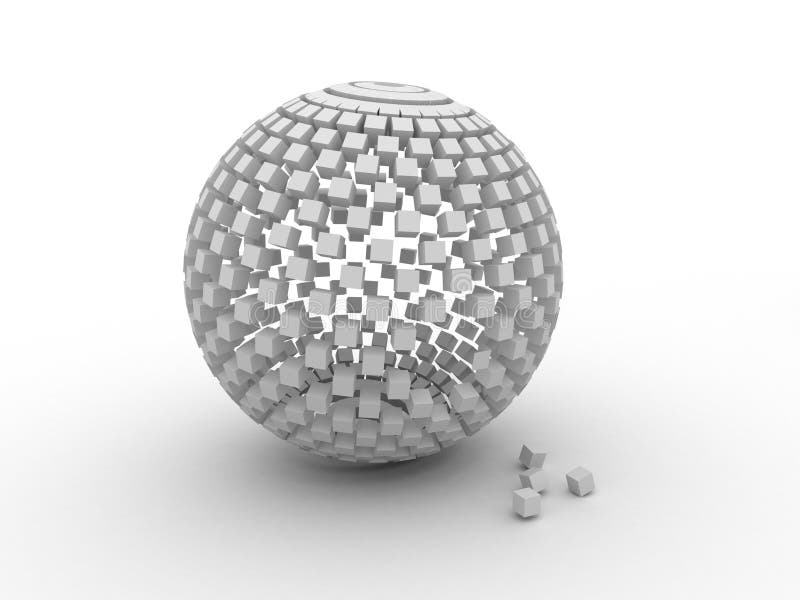 White Cube 3d Stock Illustration Illustration Of Abstract 17870558