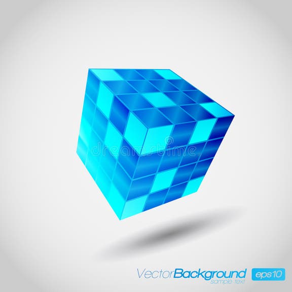 3D Cube Vector stock vector. Illustration of graphic - 16505605