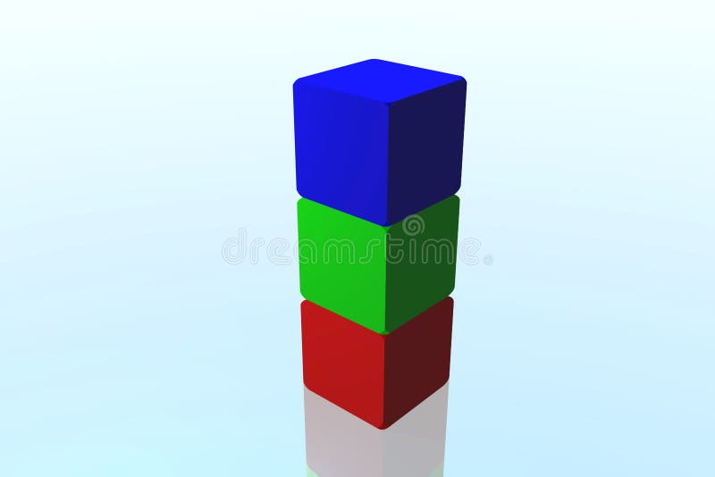 3d Cubes stock illustration. Illustration of render, cubes - 1387776