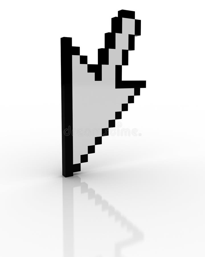 3d cursor stock illustration. Illustration of render, pointer - 6624663