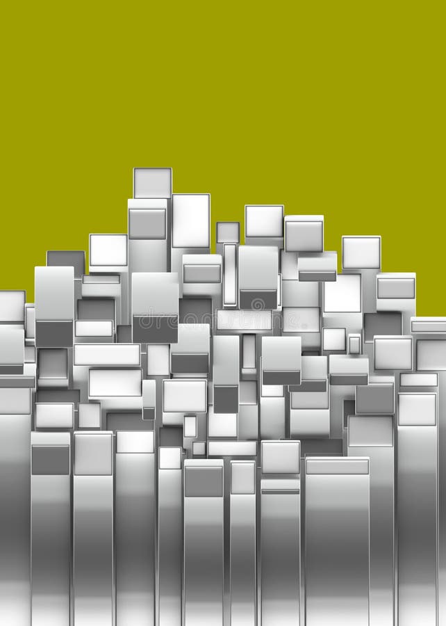 3d Curved Rectangular Shapes in Multiple Color Stock Illustration ...