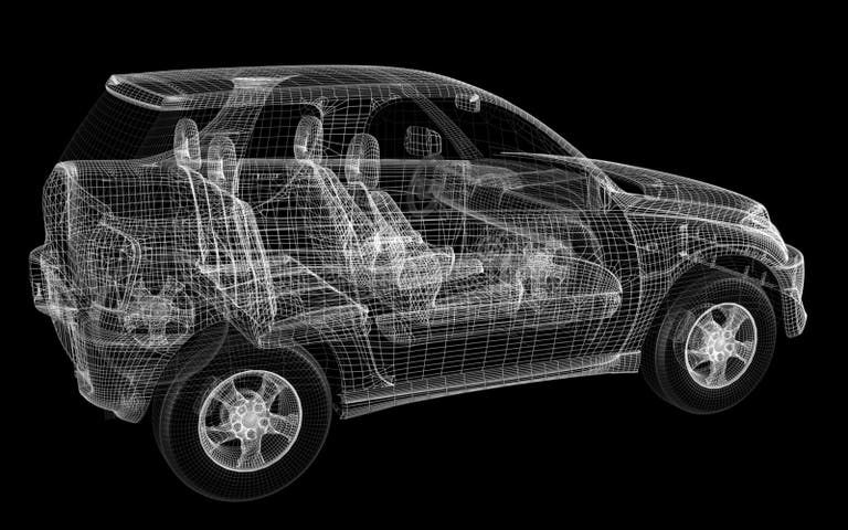 3d Wireframe Design Car Stock Illustrations – 6,218 3d Wireframe Design ...