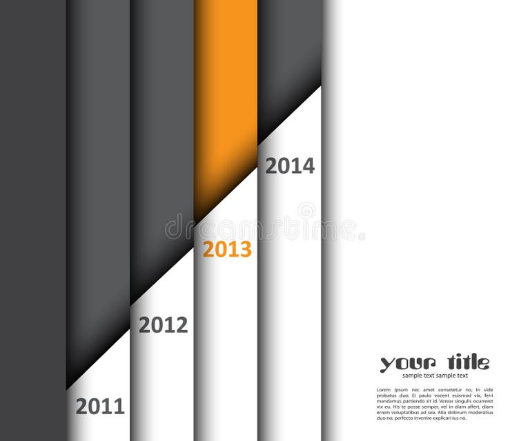 3d Design with Year Banners Stock Vector - Illustration of branding ...