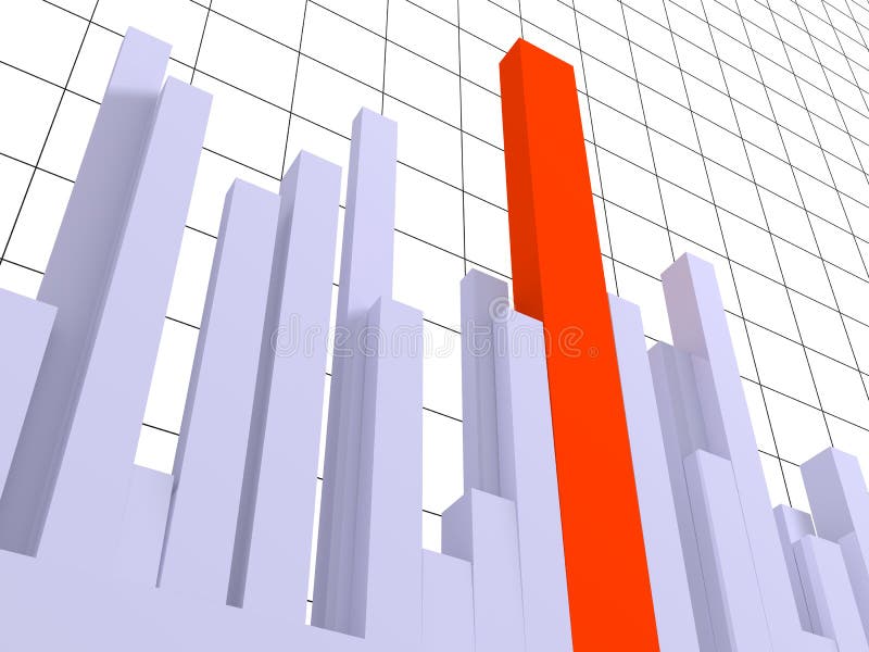 3d Diagram, Showing Positive Results Stock Illustration - Illustration ...