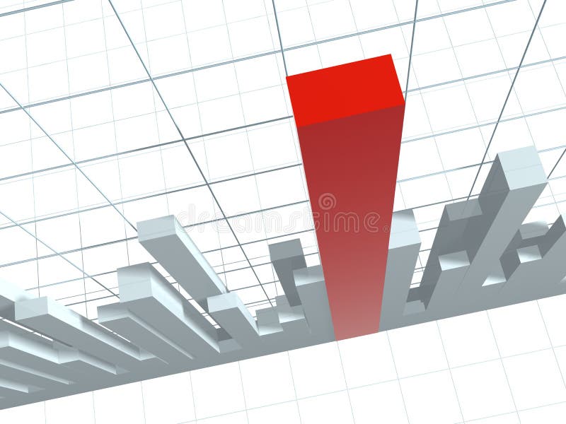 3d Diagram, Showing Positive Results Stock Illustration - Illustration ...