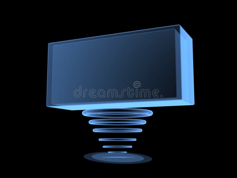 3d Digital Transparent Screen Stock Illustration - Illustration of ...