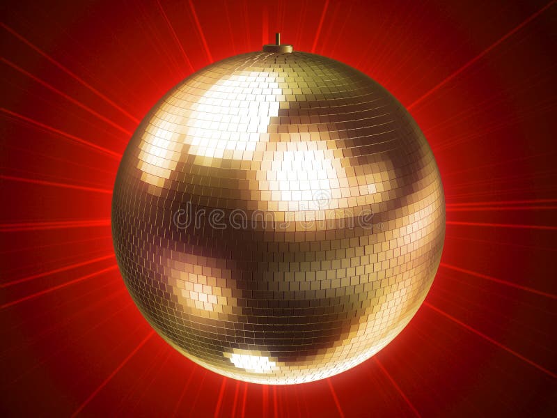 3d discobal stock illustratie. Illustration of spiegel - 2910753