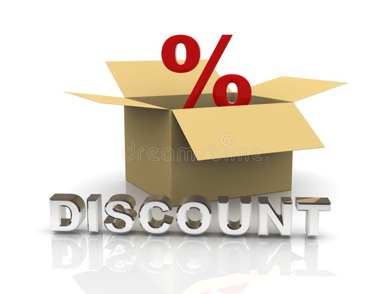 3d discount box stock illustration. Illustration of fragile - 27011011