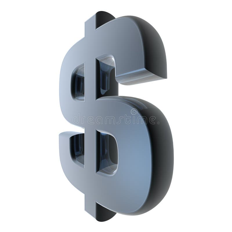 3D Dollar or Peso Sign stock illustration. Illustration of isolated ...