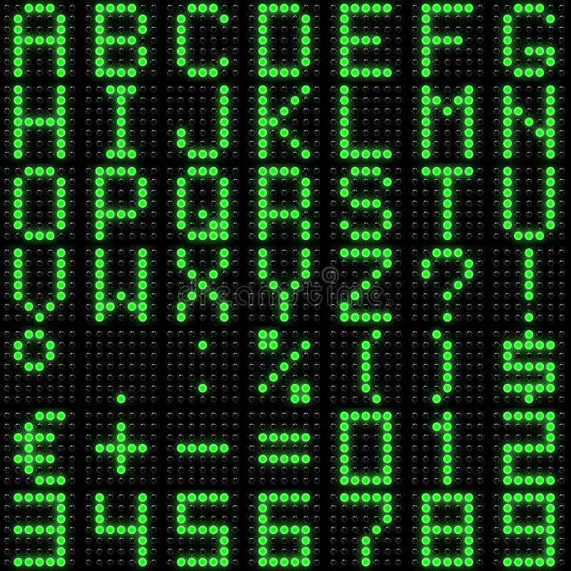 Dot-matrix font stock illustration. Illustration of communication - 2896263